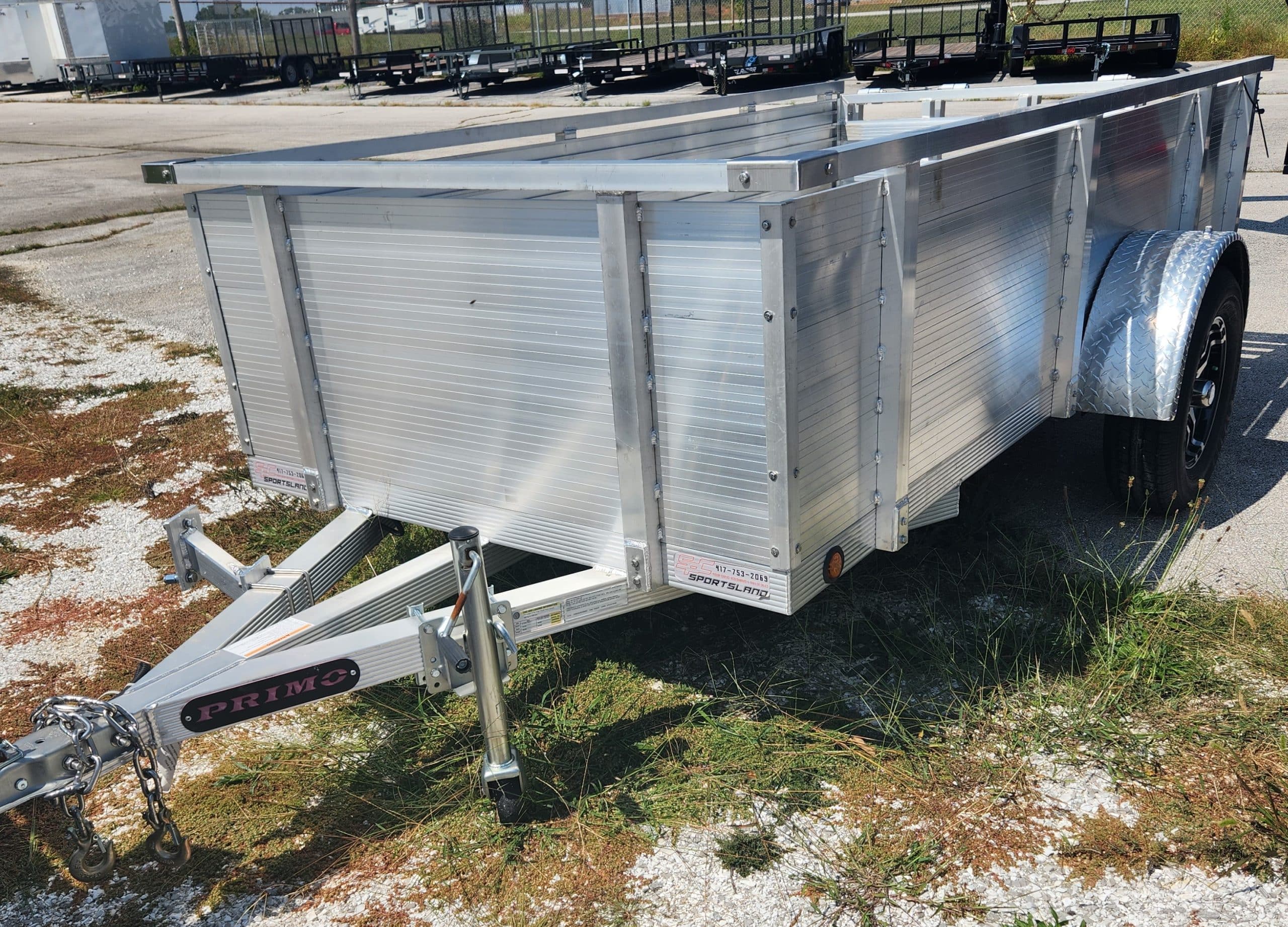 2023 PRIMO 5′ X 10′ ALUMINUM UTILITY W/ SOLID SIDES 2K GVW #00850 $3,677 - Sportsland SPC ...